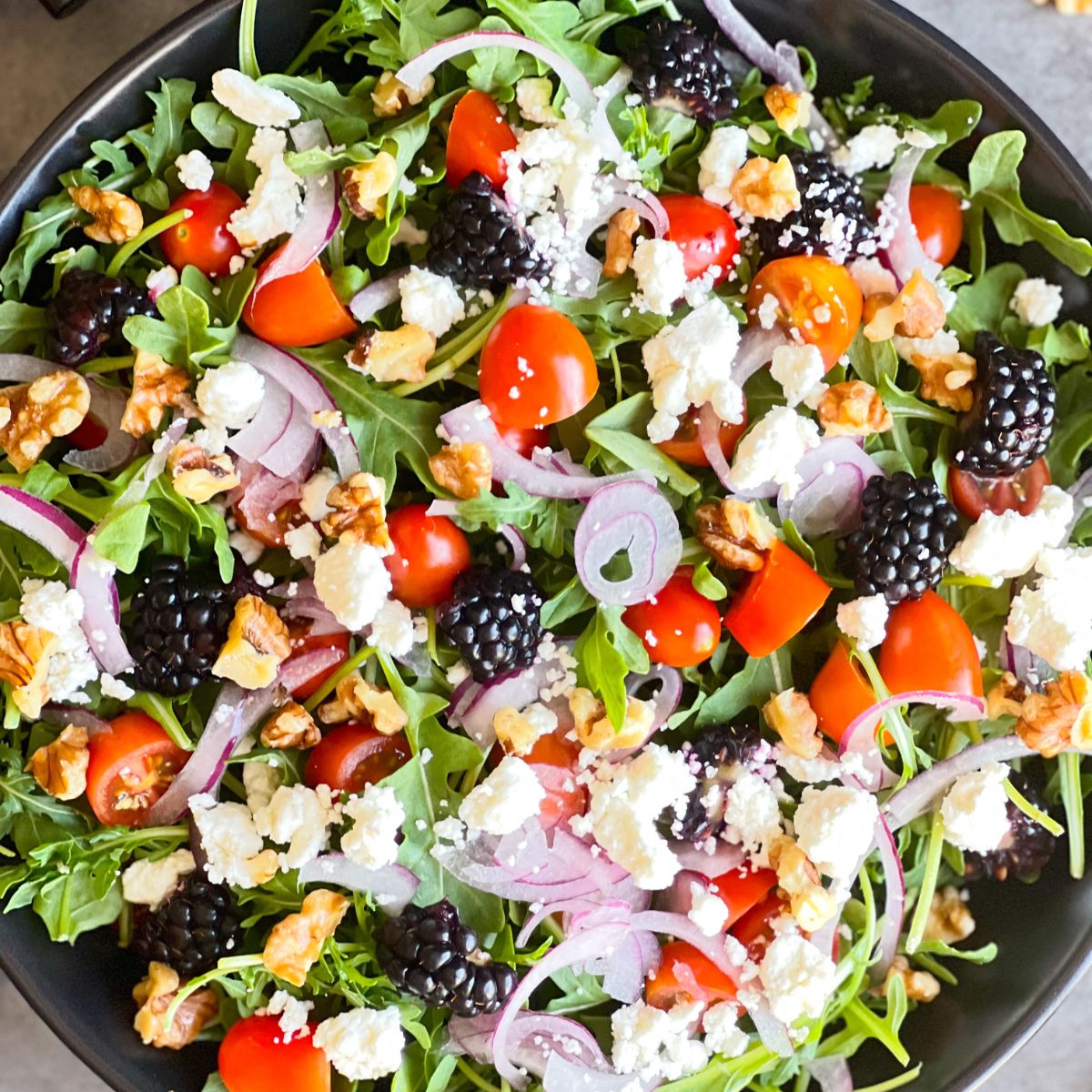 Arugula Salad with Goat Cheese | Breezy Kitchen