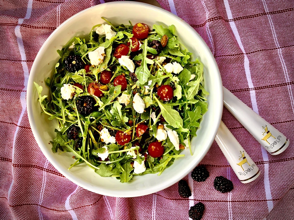 Arugula Salad with Goat Cheese | Breezy Kitchen